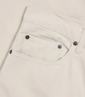FRAME Baggy Cotton Denim Jeans - Ivory
