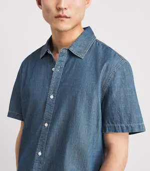 Paige Denim Short-sleeve Soliman Shirt