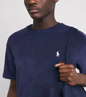 Polo Ralph Lauren Cotton-blend Terry Cloth T-shirt - Navy