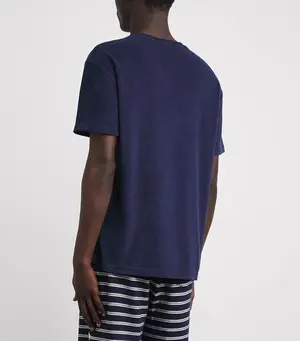 Polo Ralph Lauren Cotton-blend Terry Cloth T-shirt - Navy