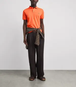 Polo Ralph Lauren Cotton Mesh Custom-fit Polo Shirt - Orange