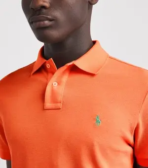 Polo Ralph Lauren Cotton Mesh Custom-fit Polo Shirt - Orange