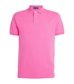 Polo Ralph Lauren Cotton Mesh Custom-fit Polo Shirt - Pink