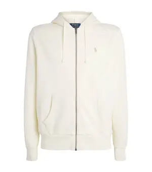 Polo Ralph Lauren Cotton Loopback Fleece Zip-Up Hoodie Neutral