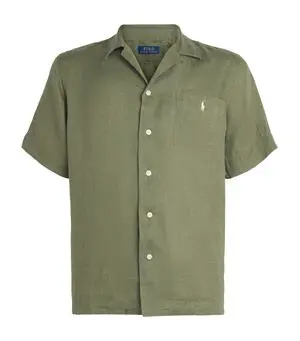 Polo Ralph Lauren Linen Short-sleeve Classic-fit Shirt - Green