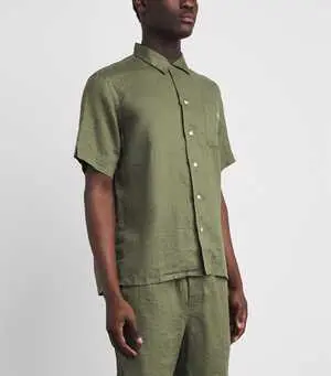 Polo Ralph Lauren Linen Short-sleeve Classic-fit Shirt - Green