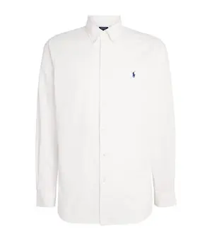 Polo Ralph Lauren Cotton Seersucker Custom Fit Shirt - White