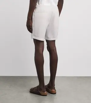 Polo Ralph Lauren Linen Prepster Shorts - White