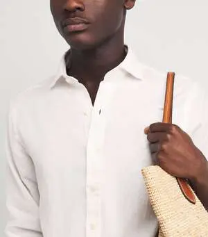 Polo Ralph Lauren Linen Polo Pony Shirt - White