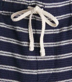 Polo Ralph Lauren Cotton-blend Pointelle Jersey Shorts - Blue
