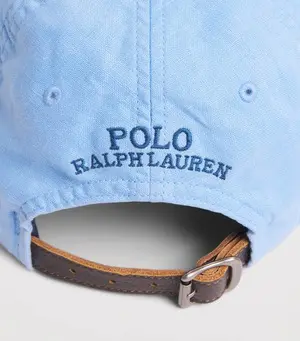 Polo Ralph Lauren Linen Harbour Polo Bear Cap - Blue