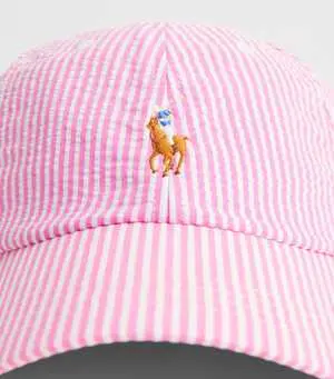 Polo Ralph Lauren Seersucker Stripe Cap - Pink
