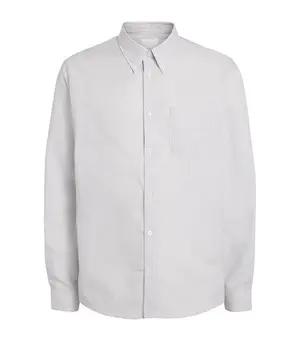 A.p.c. Organic Cotton Stripe Shirt - Grey
