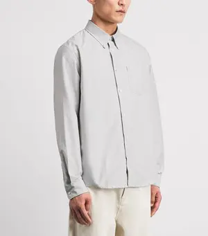 A.p.c. Organic Cotton Stripe Shirt - Grey