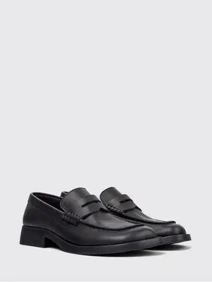 Camper Leather Loafers With Crossover Detail