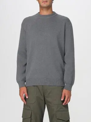 GOLDEN GOOSE Cotton Blend Knit Sweater - Grey