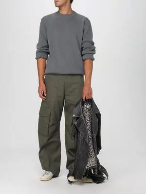 GOLDEN GOOSE Cotton Blend Knit Sweater - Grey