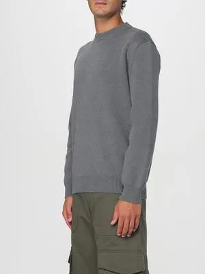 GOLDEN GOOSE Cotton Blend Knit Sweater - Grey