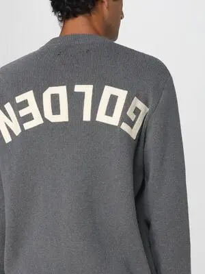 GOLDEN GOOSE Cotton Blend Knit Sweater - Grey