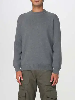 GOLDEN GOOSE Cotton Blend Knit Sweater - Grey