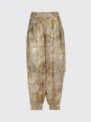 Zimmermann Printed Silk Trousers - Beige