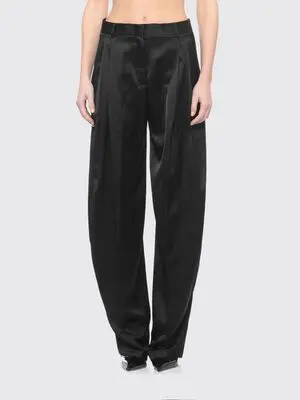 Andamane Satin Baggy Trousers - Black