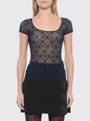 MARINE SERRE Mesh Moon Top - Blue
