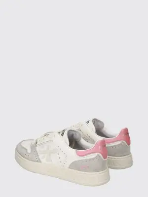 Premiata Quinnd Perforated Leather Low Top Sneakers