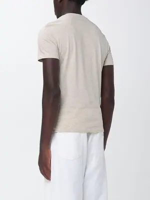 Polo Ralph Lauren Slim Fit Cotton T-shirt With Embroidered Logo And Crew Neck - Sand