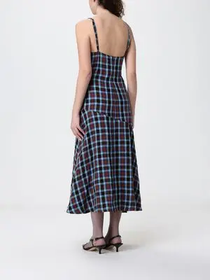 NAMACHEKO Plaid V-neck Dress