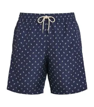 Jacob Cohen Paisley Board Shorts - Blue