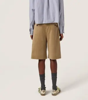 Miu Miu Corduroy Wide Leg Shorts