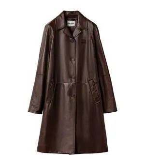 Miu Miu Leather Coats For Women