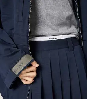 Miu Miu Ripstop Hooded Jacket