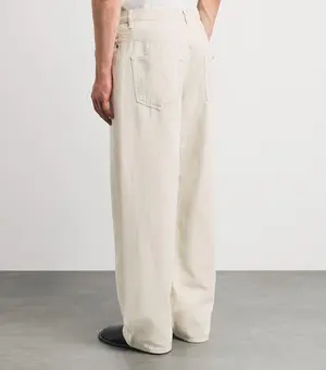 FRAME Baggy Cotton Denim Jeans
