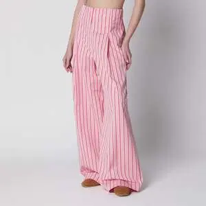 Dries Van Noten Striped Wide Leg Trousers