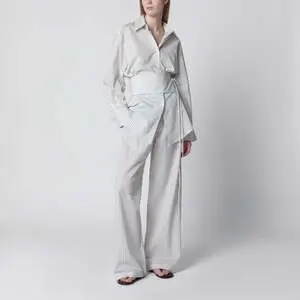 RÓHE Silk Striped Pajama Trousers