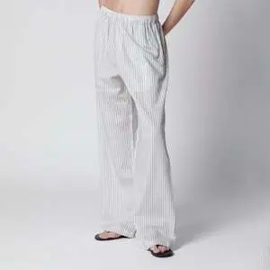 RÓHE Silk Striped Pajama Trousers