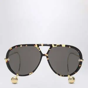 Bottega Veneta Aviator Drop Sunglasses - Brown