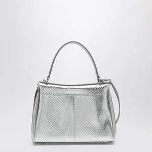 Balenciaga Mini Rodeo Bag In Shiny Leather With Python Print - Metal
