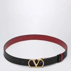 Valentino Garavani Reversible Vlogo Signature Belt - Black