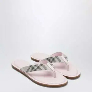 Burberry Pavilion Check Pattern Sandals - Pink
