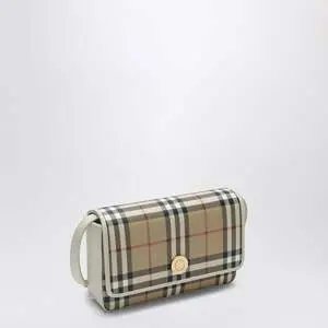Burberry Hampshire Check Pattern Bag - Beige
