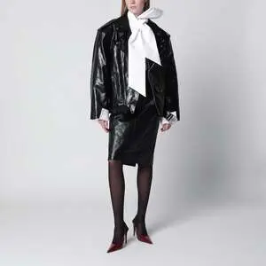 Saint Laurent Pebbled Leather Biker Jacket