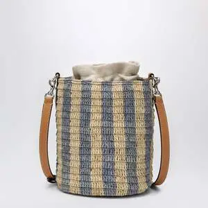 Valentino Garavani Small Raffia Bucket Bag