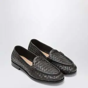 Bottega Veneta Silenzio Intrecciato Nappa Loafers - Brown