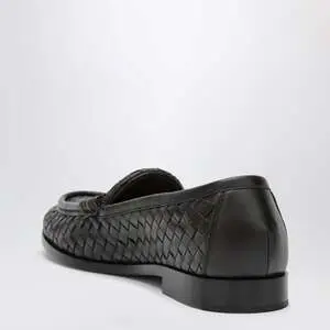 Bottega Veneta Silenzio Intrecciato Nappa Loafers - Brown
