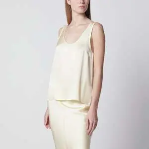 ANINE BING Lea Silk Top