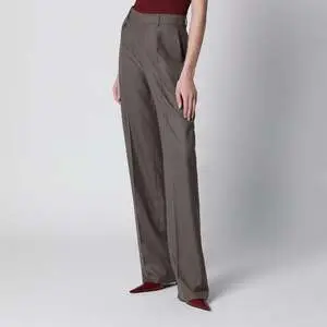 Saint Laurent Mid-rise Tailored Straight-leg Wool Trousers