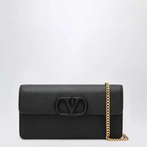 Valentino Garavani Vlogo Signature Chain Wallet In Leather